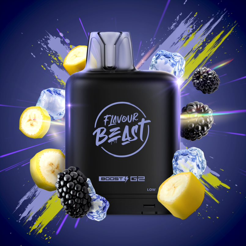 LEVEL X G2 BLAZIN’ BANANA BLACKBERRY ICED BOOST FLAVOUR BEAST PODS ...